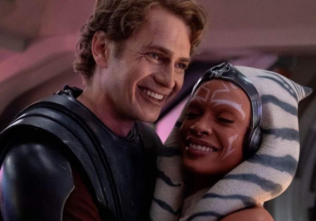 Star Wars: Rosario Dawson Shares New Ahsoka BTS Photos with Hayden Christensen